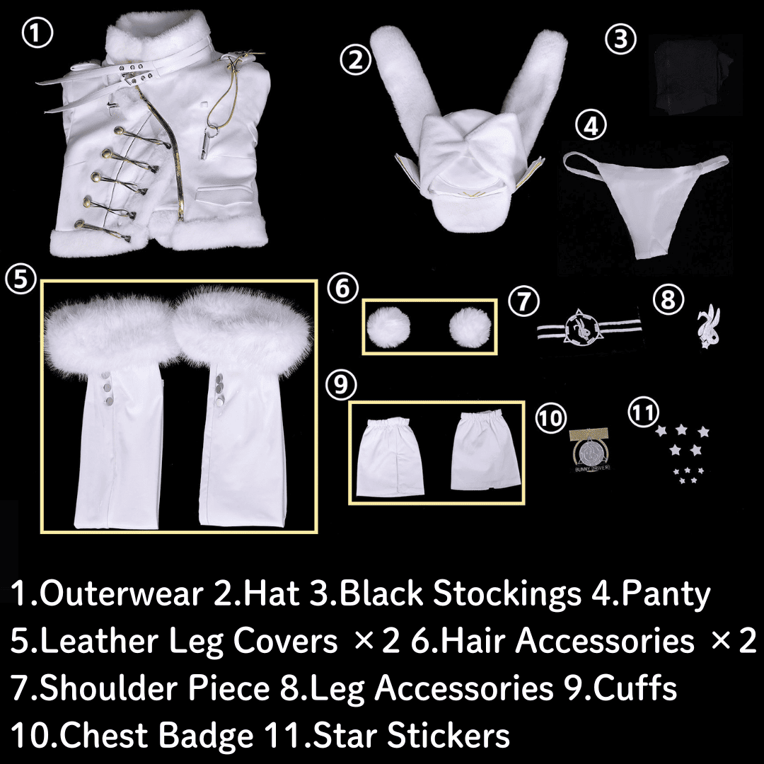 【Size XS-3XL】Rolecosplay NIKKE Blanc Fortune Express Cosplay Costume S