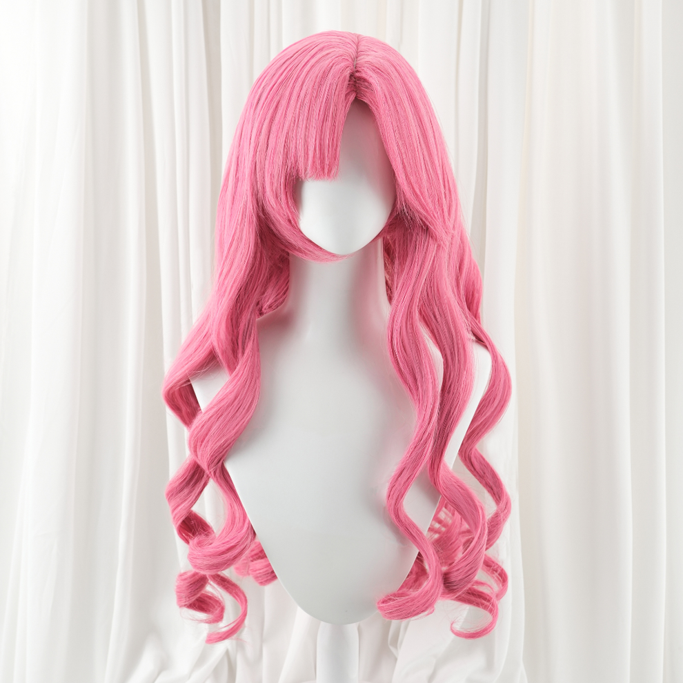 Rolecosplay LOL Golden Spatula Perfume Gem Ahri Pink Cosplay Wig