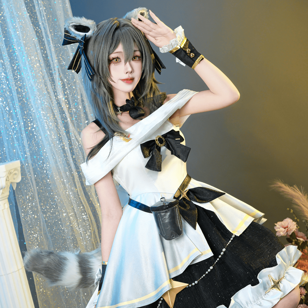 【Last batch】Rolecosplay Raccoon Stelle Cosplay Costume Honkai Star Rai