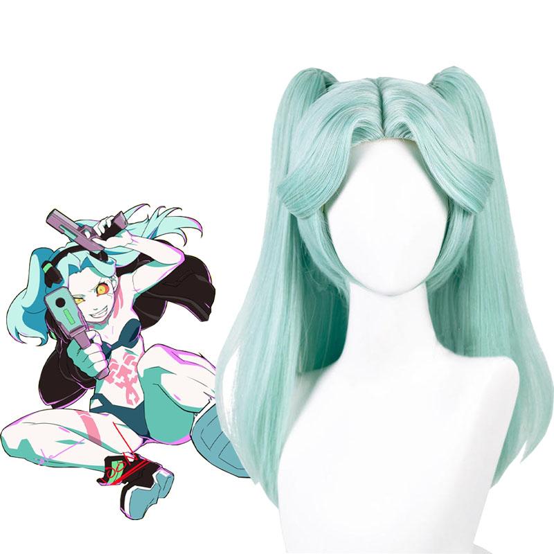 Cyberpunk Edgerunners Rebecca Light Green Cosplay Wigs – Rolecosplay