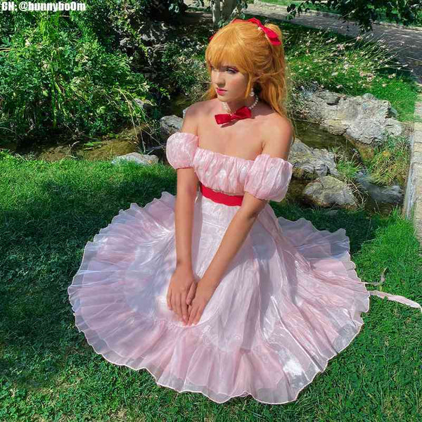 Evangelion EVA ASK Whisper Of Flower Asuka Langley Cosplay Costume