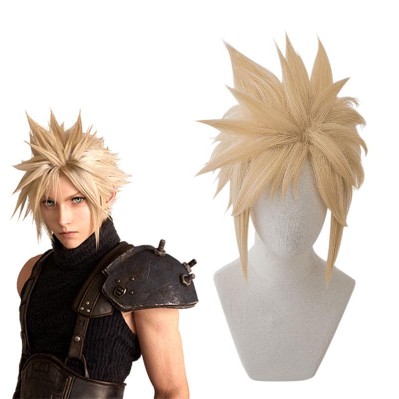 FINAL FANTASY Cloud Strife Blond Cosplay Wigs 2 Style For Sale