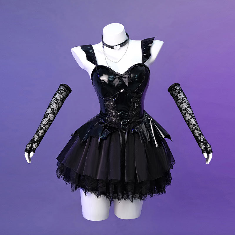 Halloween Sexy Dress Black Daemon Dress For Halloween Cosplay Costume