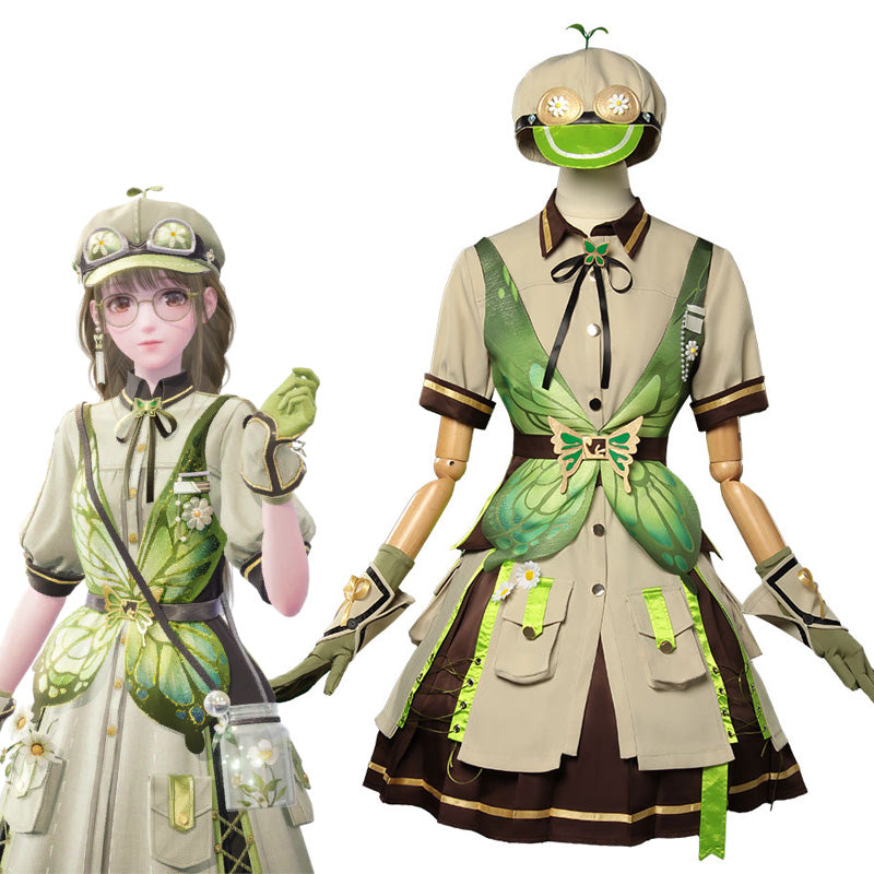 Infinity Nikki Emerald Fluttering Cosplay Costume – Rolecosplay