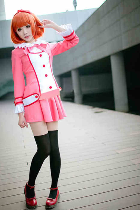 Japanese Maid Hatsune Miku Kagamine Rin Cute Pink Cosplay Costumes ...