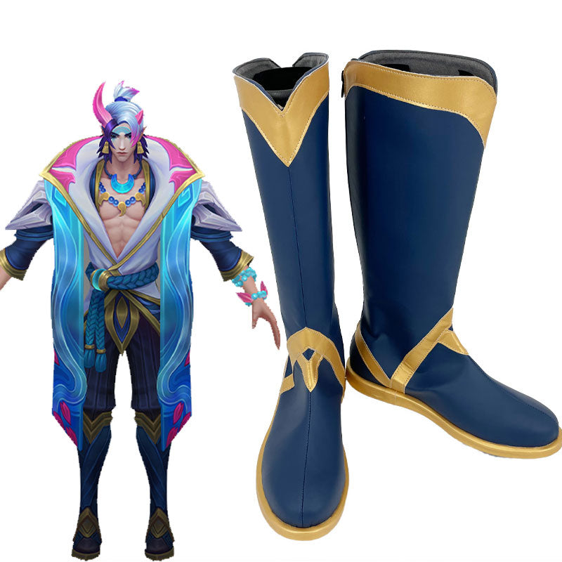 LOL Spirit Blossom Aphelios Cosplay Shoes – Rolecosplay