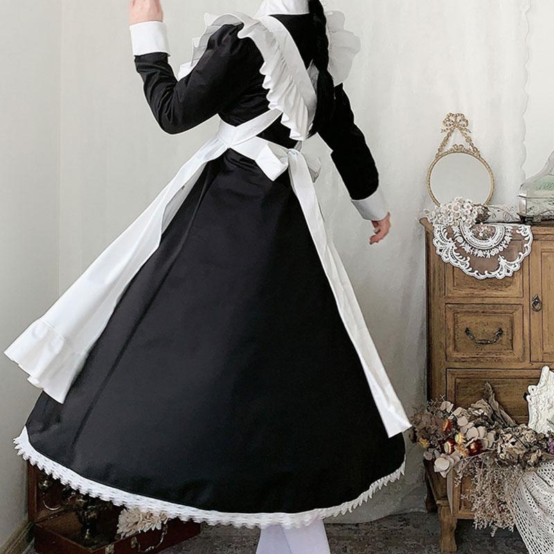 Maid Outfit Cute Uniform Long Sleeve And Short Sleeve Cosplay Costume ...