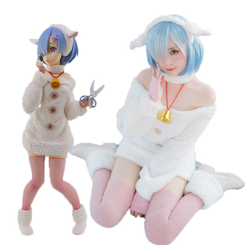 Re : Zero-Starting life in another World Rem Sheep Cosplay Costume For ...